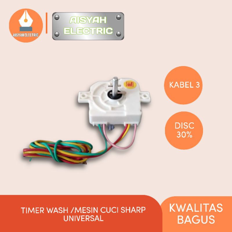Jual TIMER WASH/MESIN CUCI SHARP 7 KG KABEL 3 | Shopee Indonesia