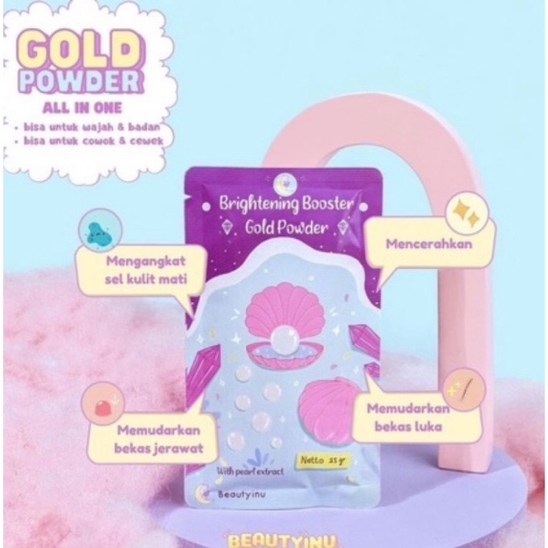 Jual BRIGHTENING BOOSTER GOLD POWDER (READY) | Shopee Indonesia