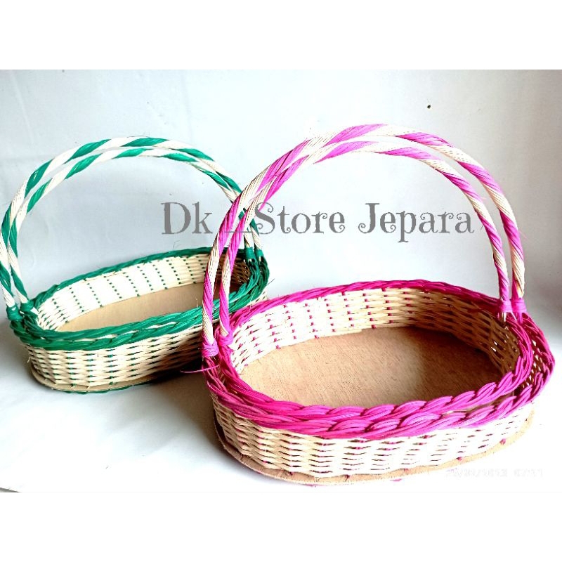 Jual Kranjang Rotan Parcel MODEL PERES isi 2pcs | Shopee Indonesia