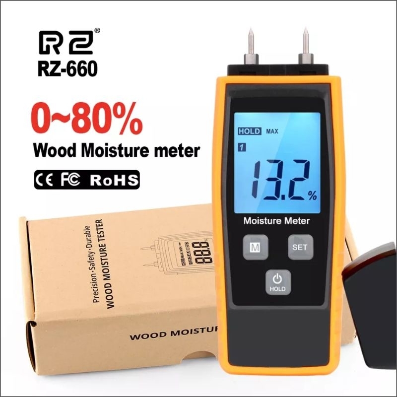 Jual Alat Ukur Kadar Air Kayu Digital Wood MC Meter Moisture Tester ...