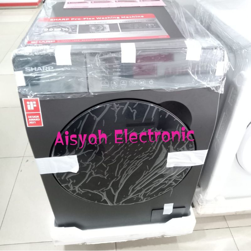 Jual MESIN CUCI FRONT LOADING SHARP ES-FL1212SX 12,5KG INVERTER GARANSI ...