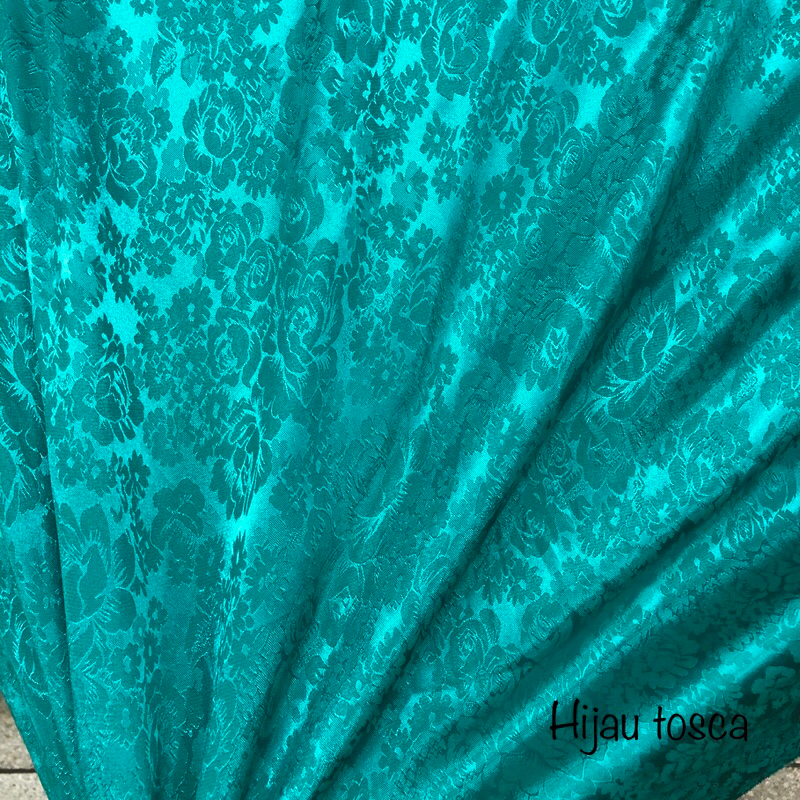 Jual Kain Jaguard Jaquard Jacqard Jacquard Silk Silky Semi Sutra ...