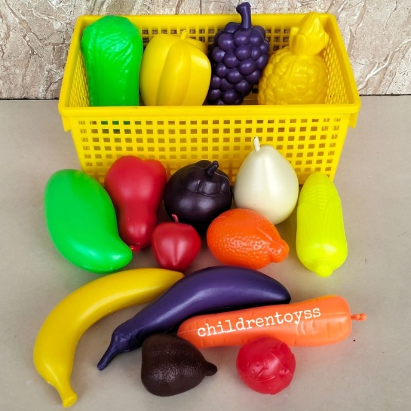 Jual Mainan buah buahan / keranjang buah / Fresh Fruit and Vegetable ...