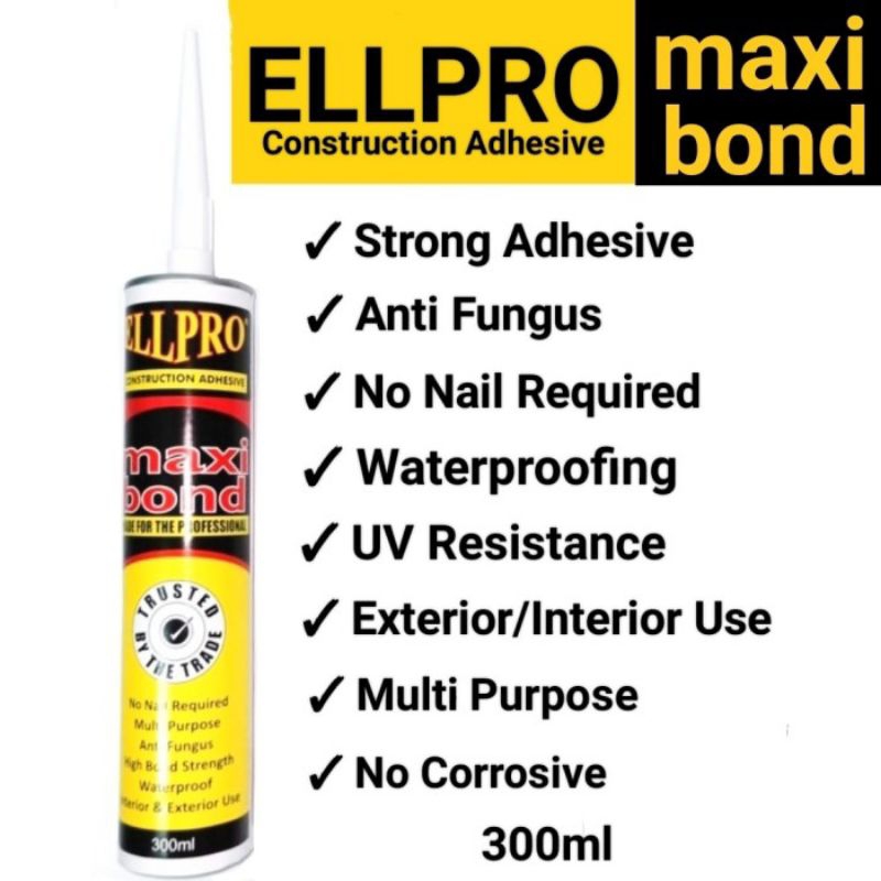 Jual Lem Konstruksi Cermin/Kayu/Wall Panel ELLPRO NS 85 (Setara MAXBOND ...