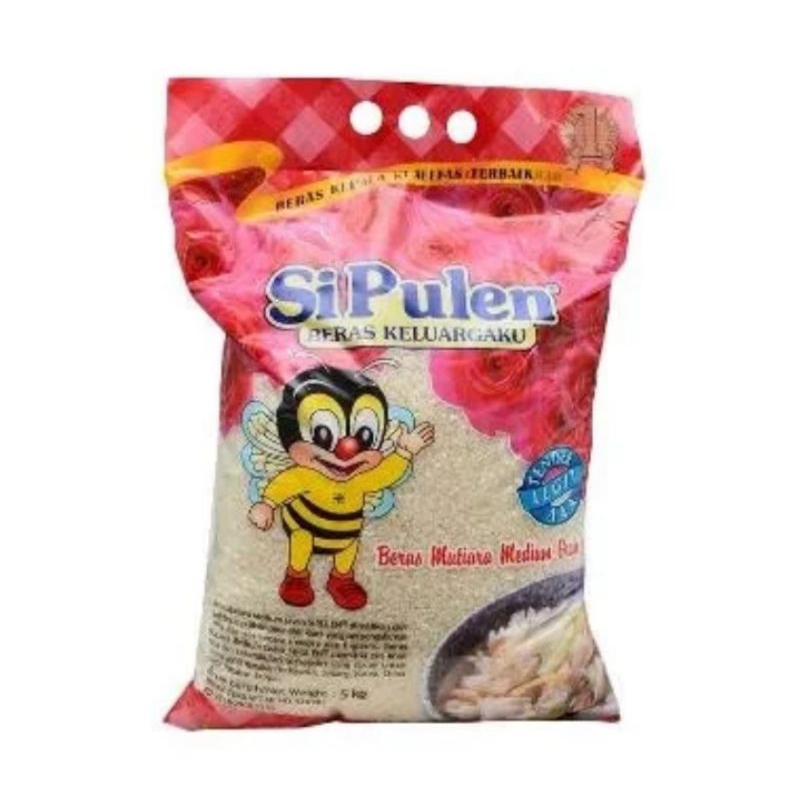 Jual HALAL Beras Si Pulen Mutiara Medium Grain 5kg | Shopee Indonesia