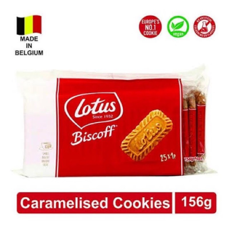 Jual Lotus biscoff 25pcs (single pack) biskuit speculoos caramel ...