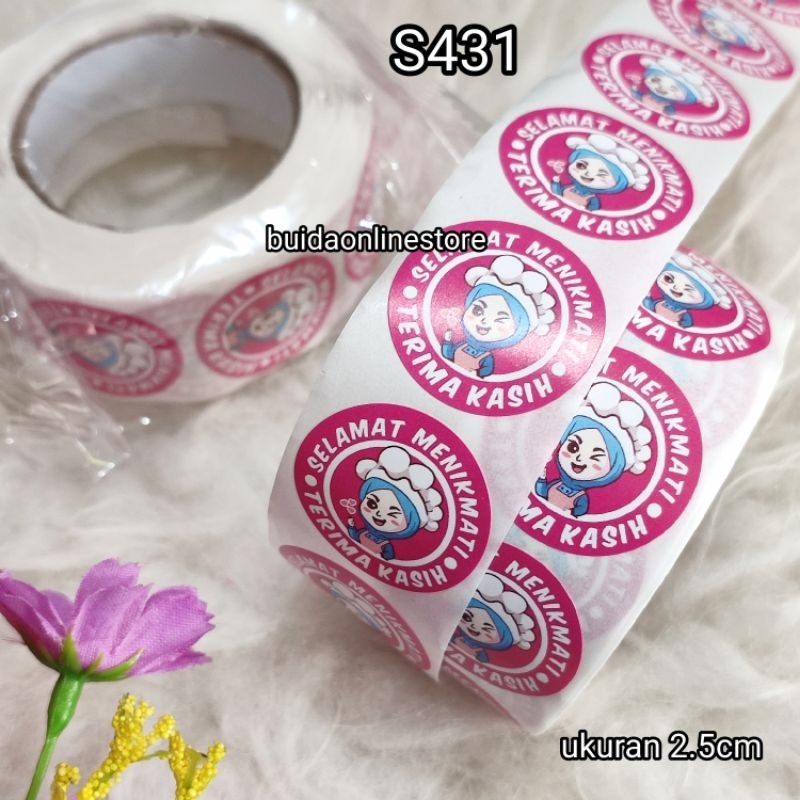 Jual Stiker Selamat Menikmati Sticker Terima Kasih Label thank you ...