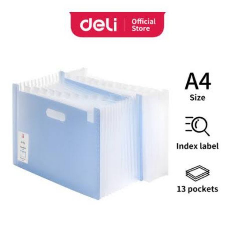 Jual DELI 72580 EXPANDING FILE FOLDER DOCUMENT BAG MAP HARMONIKA AKORDION BANYAK SEKAT | Shopee ...