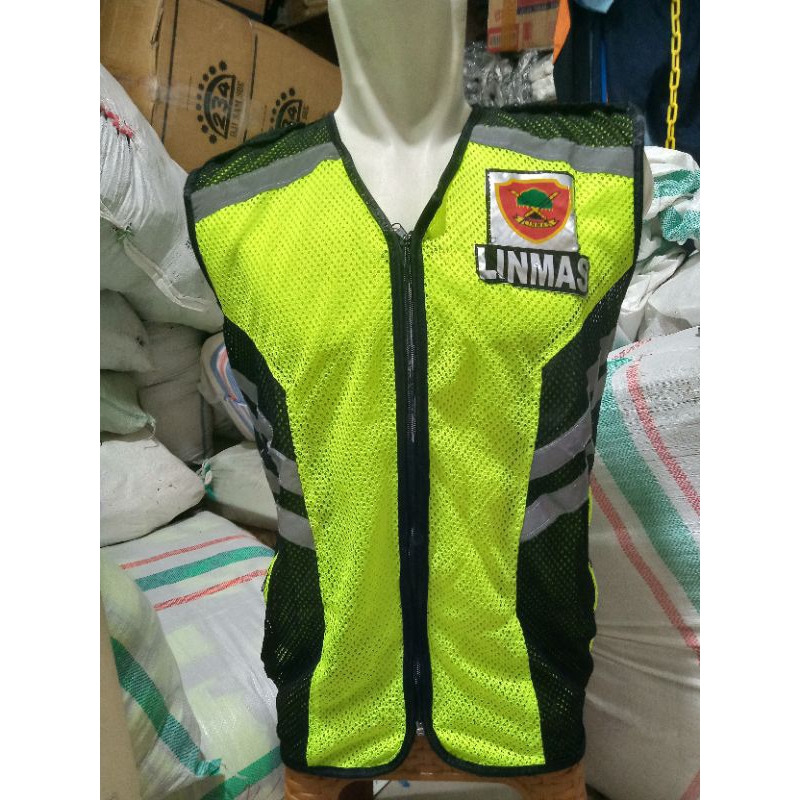 Jual Rompi jaring LINMAS warna hijau stabilo | Shopee Indonesia