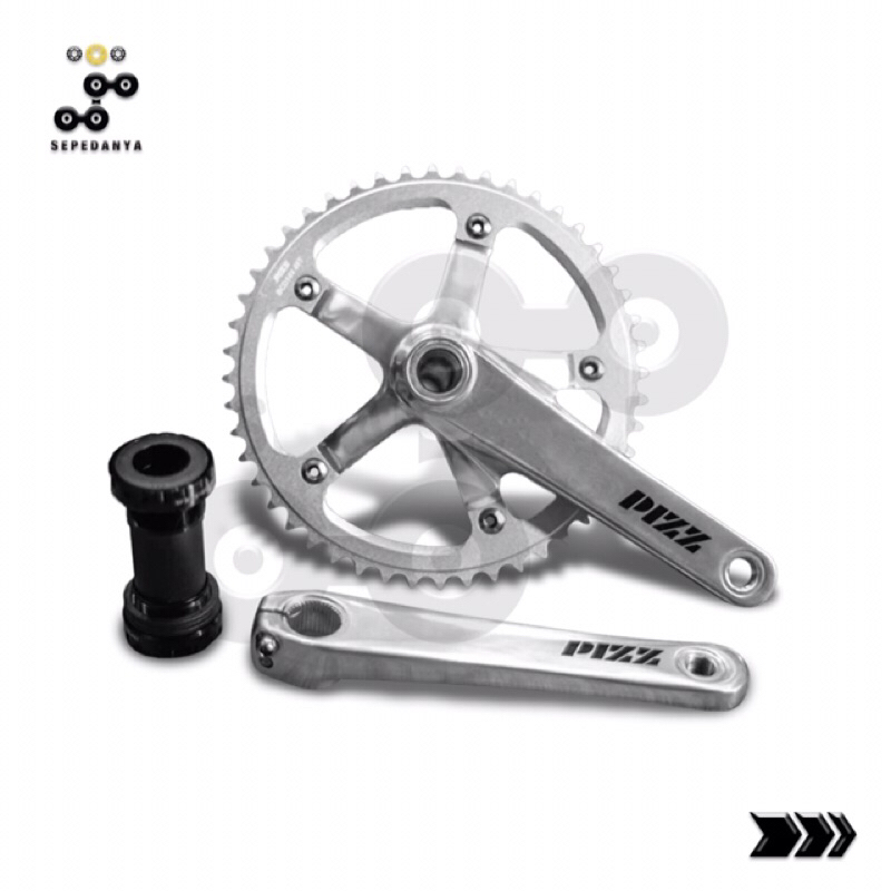 Jual Pizz Pizzicato Crankset Crank Set 48t 49t 48 49 t HT2 Hollow Tech ...