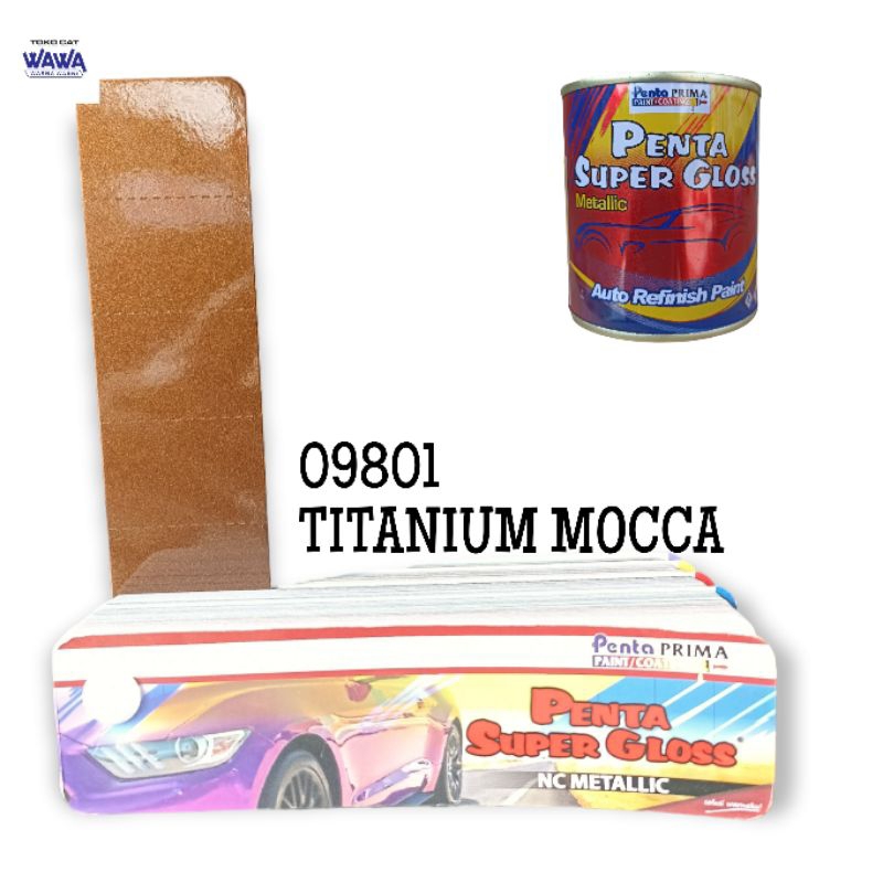 Jual cat duco Penta Super Gloss NC Titanium Mocca coklat metallic 09801 ...