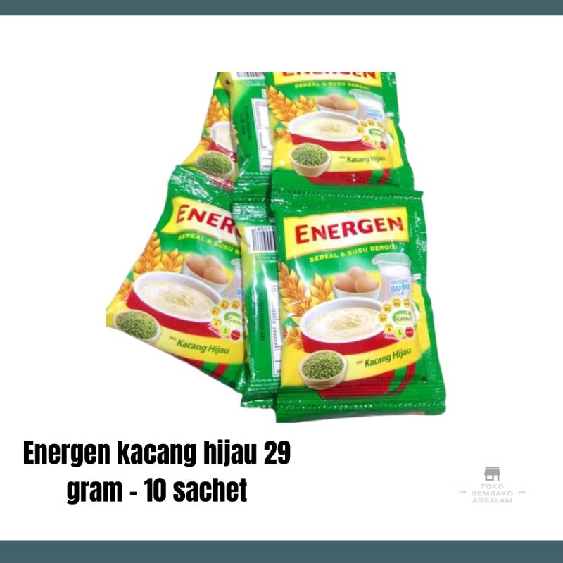 Jual energen kacang hijau 10 sachet/ energen rasa kacang hijau 10 ...