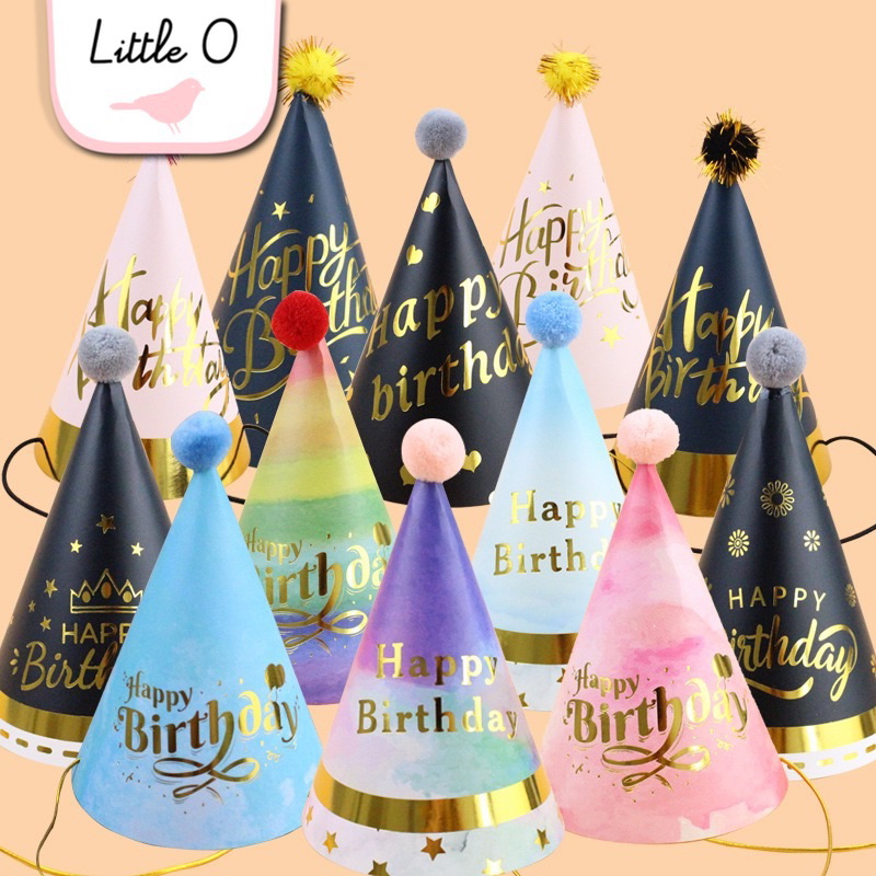 Jual LITTLE O PART 1 Topi Ulang Tahun Happy Birthday Pesta Ultah Kids ...