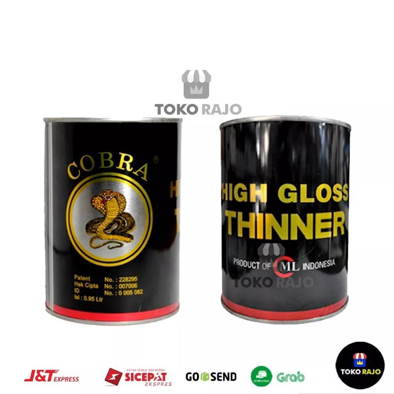 Jual THINNER THINER COBRA HITAM PENGENCER CAT TINER COBRA HITAM HIGH | Shopee Indonesia