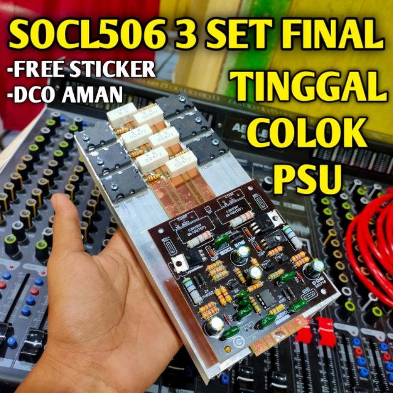 Jual KIT POWER AMPLIFIER SOCL 506 PLUS FINAL 3set | Shopee Indonesia