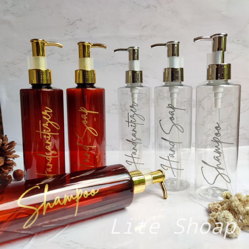 Jual Botol Refill Sabun cair Luxury 250ML PGC Amber dan Clear | Shopee ...