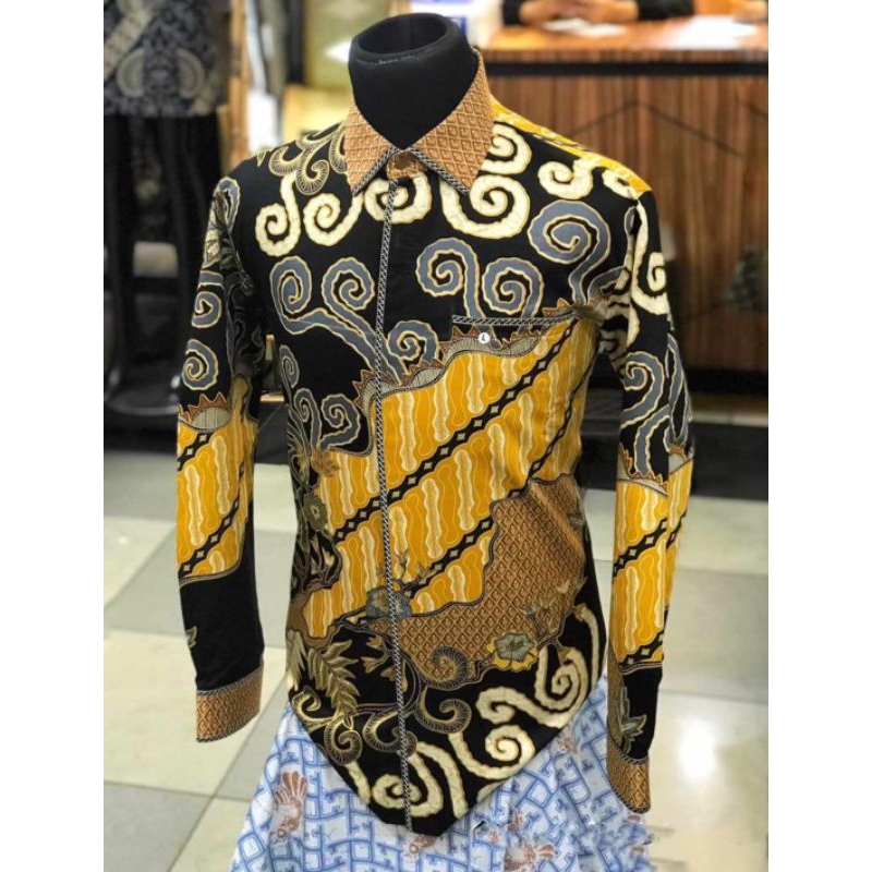 Jual BATIK SMOCK TERBARU KEMEJA BATIK JAITAN SMOCK EXCLUSIVE DOBBY ...