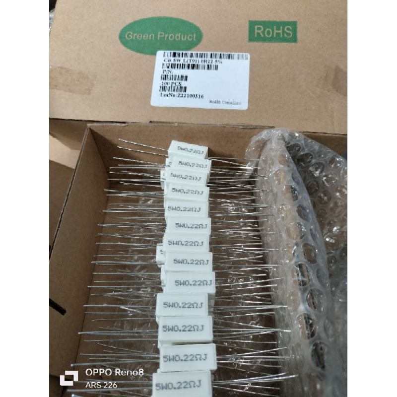 Jual R kapur 5W 0,22 Taiwan Resistor R 5W 0,22 ohm Taiwan ROHS | Shopee Indonesia