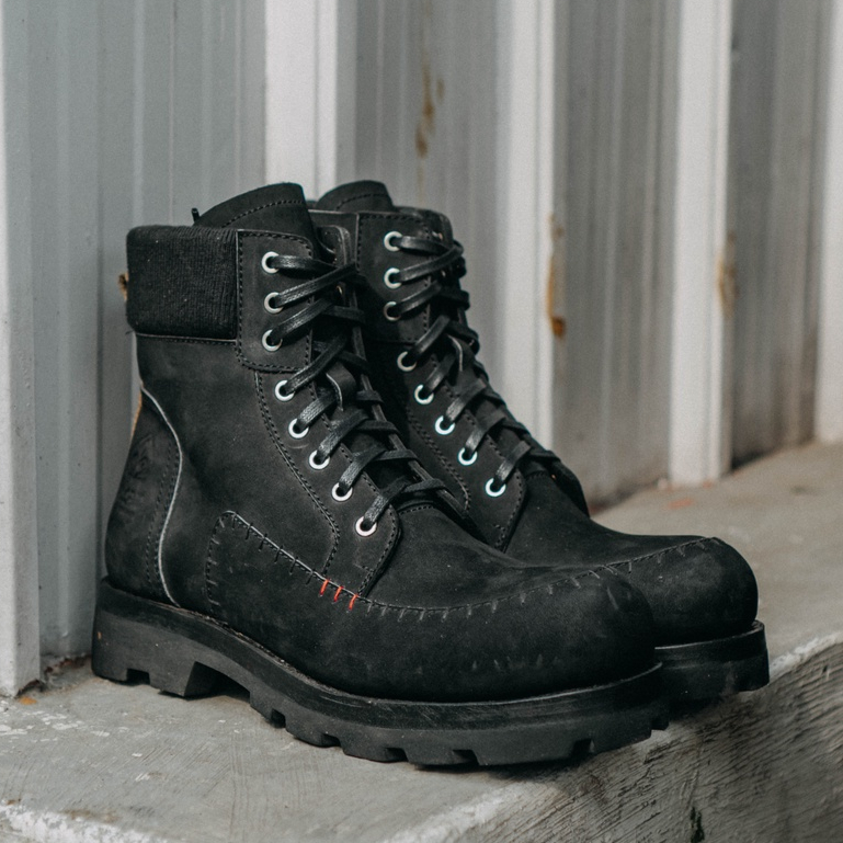 Jual Sepatu Kulit Asli - MIT Boots II Black by Akar NFYR | Shopee Indonesia