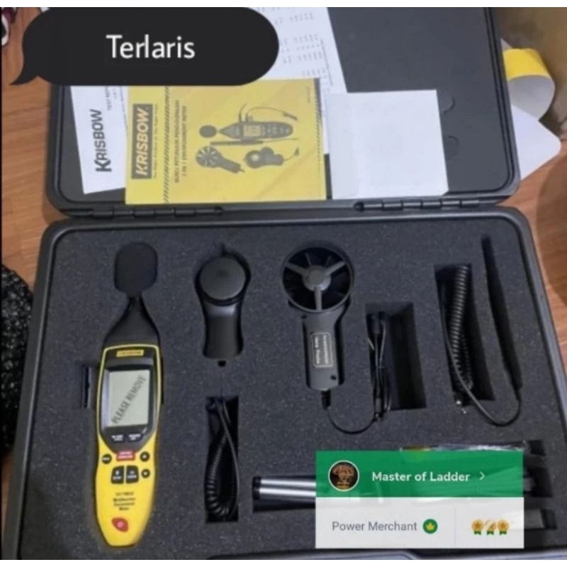 Jual Krisbow Environment Meter 5 in 1 Pro Digital Sound Level Meter ...