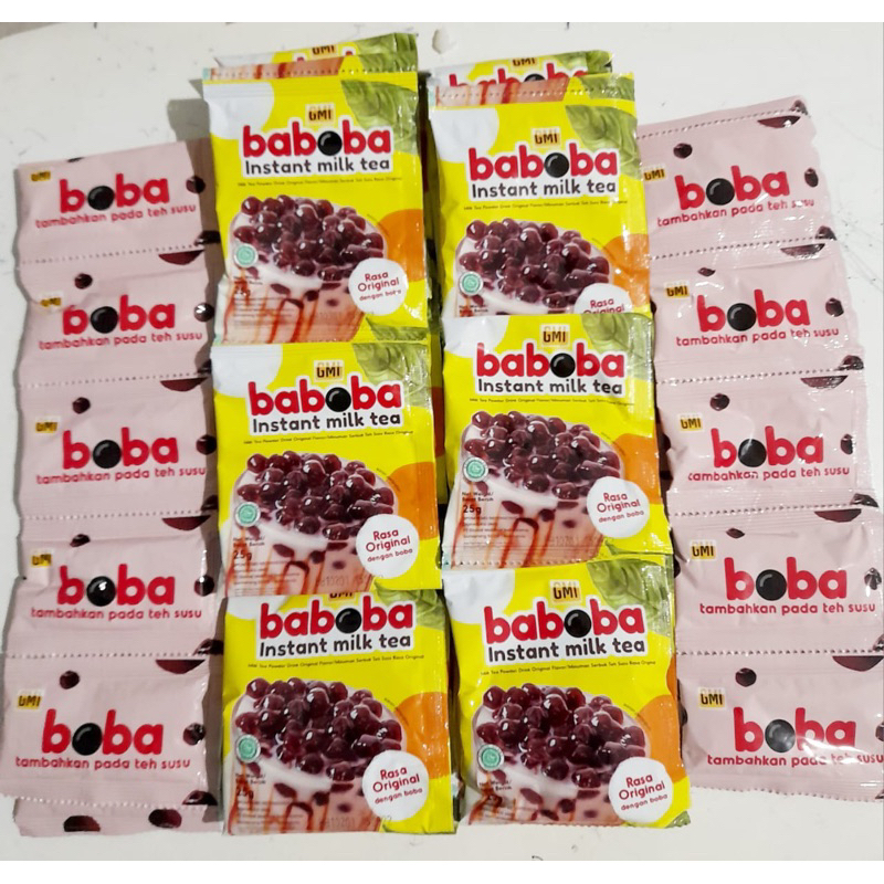 Jual BABOBA Instant Milk Tea 10pcs | Shopee Indonesia