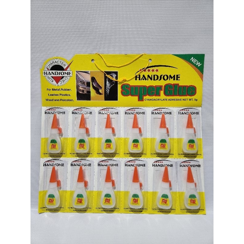 Jual LEM SUPER GLUE HANDSOME BOTOL (12 PCS) | Shopee Indonesia
