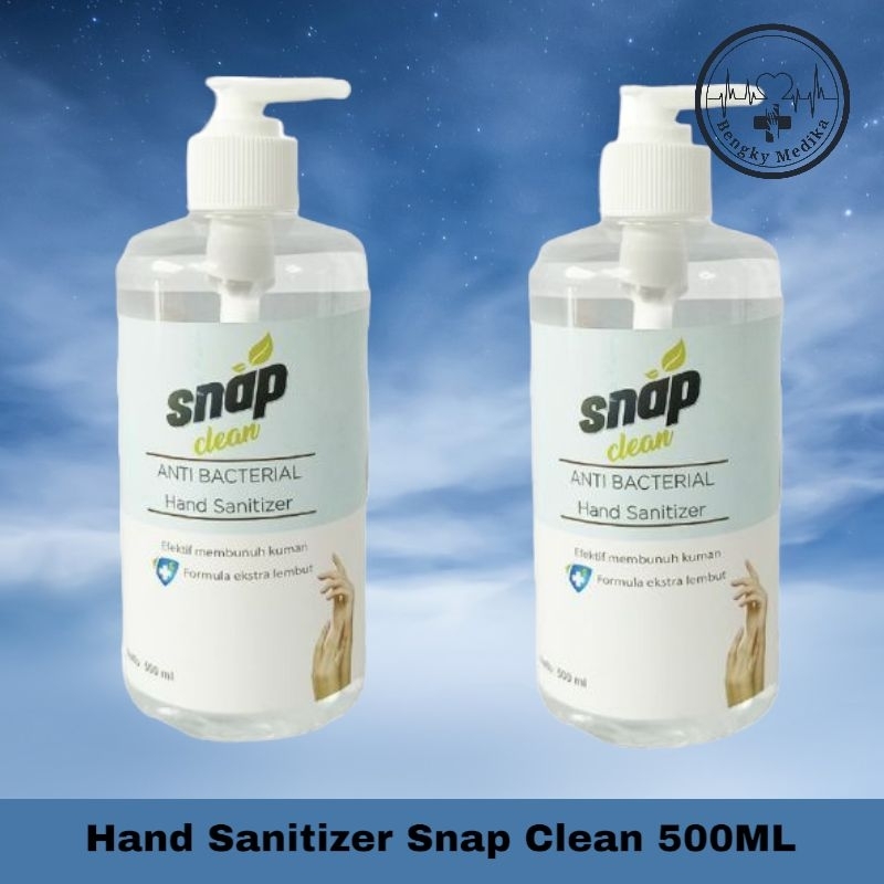 Jual Hand Sanitizer Snap clean 500ML Hand Sanitizer Cair Pump 500ML ...