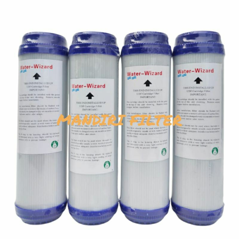 Jual Cartridge Filter Air GAC / Granular Activated Carbon 10 Inch - (Isi 4 Pcs) - WATER WIZIRD ...