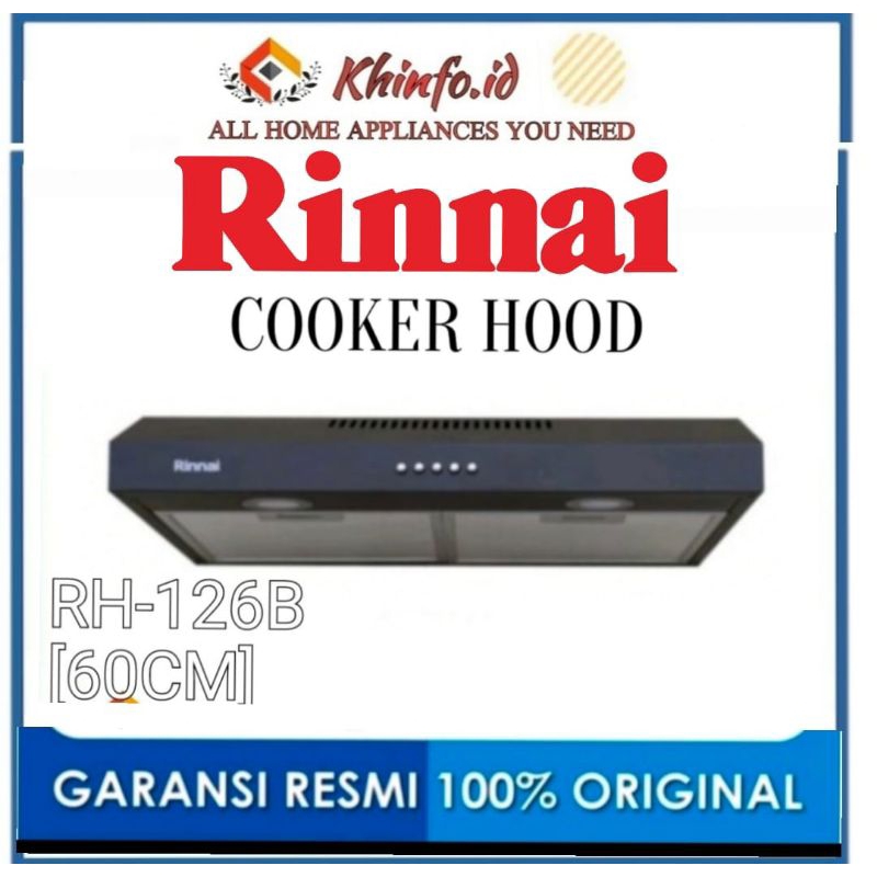 Jual COOKER HOOD RINNAI RH-126B/Tudung Asap RINNAI | Shopee Indonesia