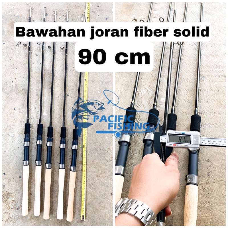 Jual Bawahan joran fiber solid Komplit 90cm ( Shock joran 6.0mm gagang ...