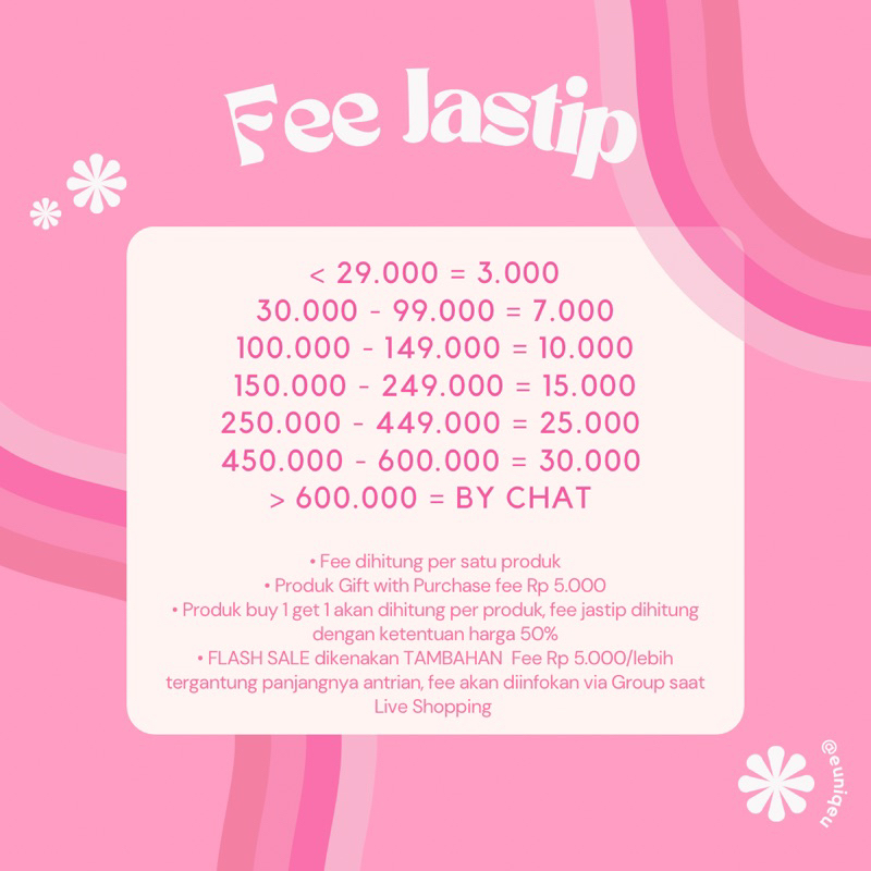 Jual FEE JASTIP SKINCARE EVENT EUNIQEU | Shopee Indonesia