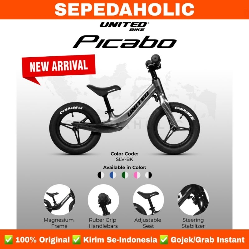 Jual Balance / Push Bike UNITED PICABO Sepeda Keseimbangan Anak Ban ...