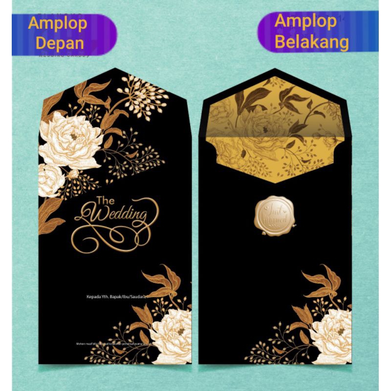 Jual Undangan Amplop Hardcover Black | Shopee Indonesia
