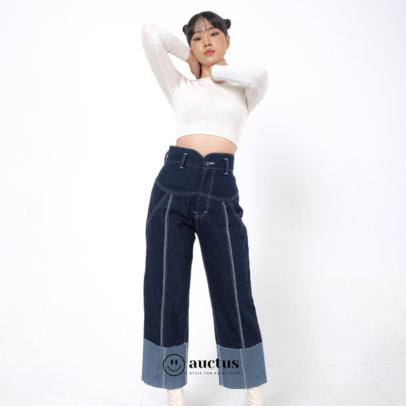 Jual AUCTUS - Pierre Highwaist Pants | Shopee Indonesia