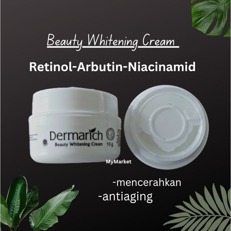 Jual Dermarich Beauty Whitening Cream Pencerah Glowing | Shopee Indonesia