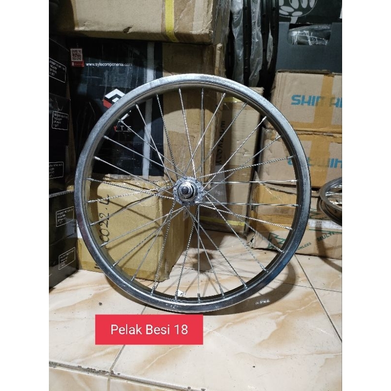 Jual velg/Pelak Sepeda Besi Depan Belakang ukuran 12-16-18-20-24 tebal ...