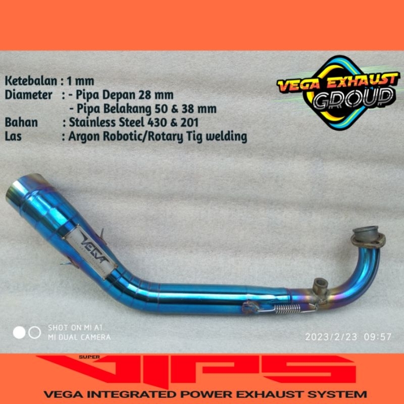 Jual leher knalpot racing inlet 50 PCX/VARIO/CLICK 160CC/HONDA STYLO ...