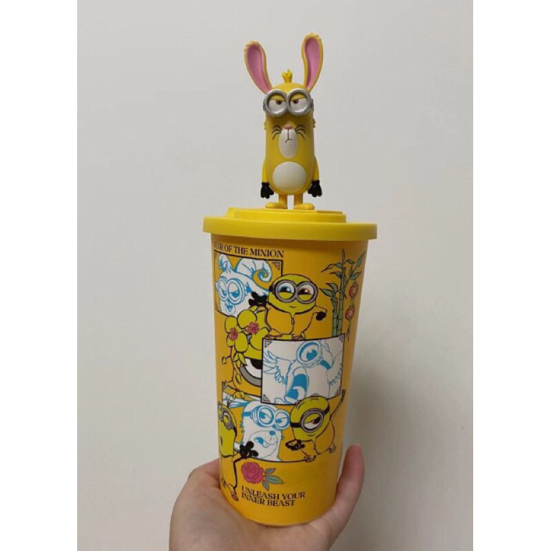 Jual Universal Minions Kevin Rabbit Cosplay Reusable Cup 450ml | Shopee ...