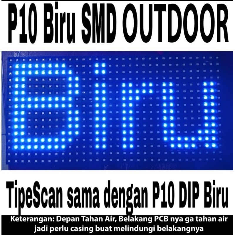 Jual MODUL PANEL LED RUNNING TEXT P10 SMD OUTDOOR | Shopee Indonesia