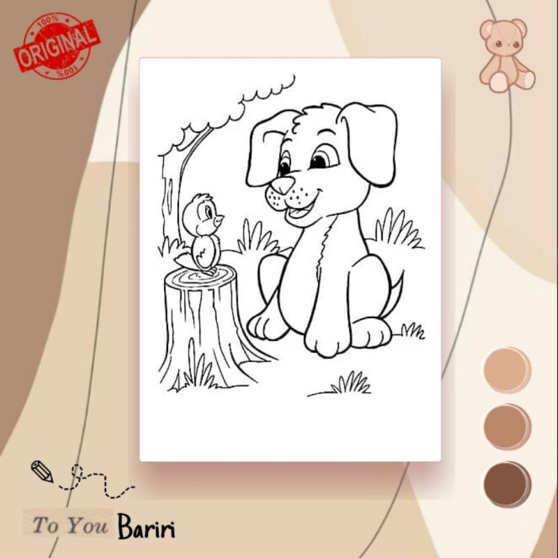 Jual Gambar Sketsa Mewarnai | BINATANG PART 4 | Sketsa lukis | Sketsa ...