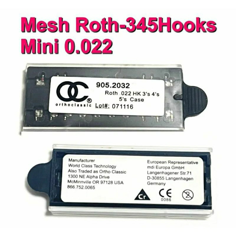 Jual Bracket Miniroth Orthoclassic / Mini Roth Bracket Ortho Classic ...