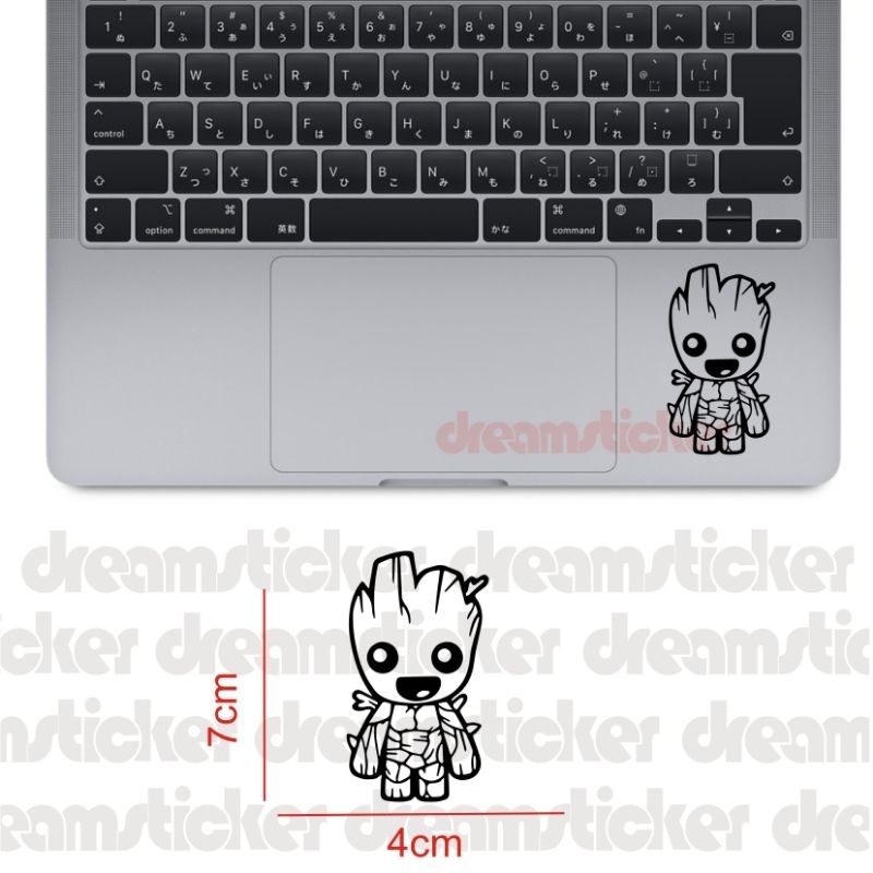Jual Stiker Baby Groot Cute Sticker Trackpad Laptop MacBook Decal ...