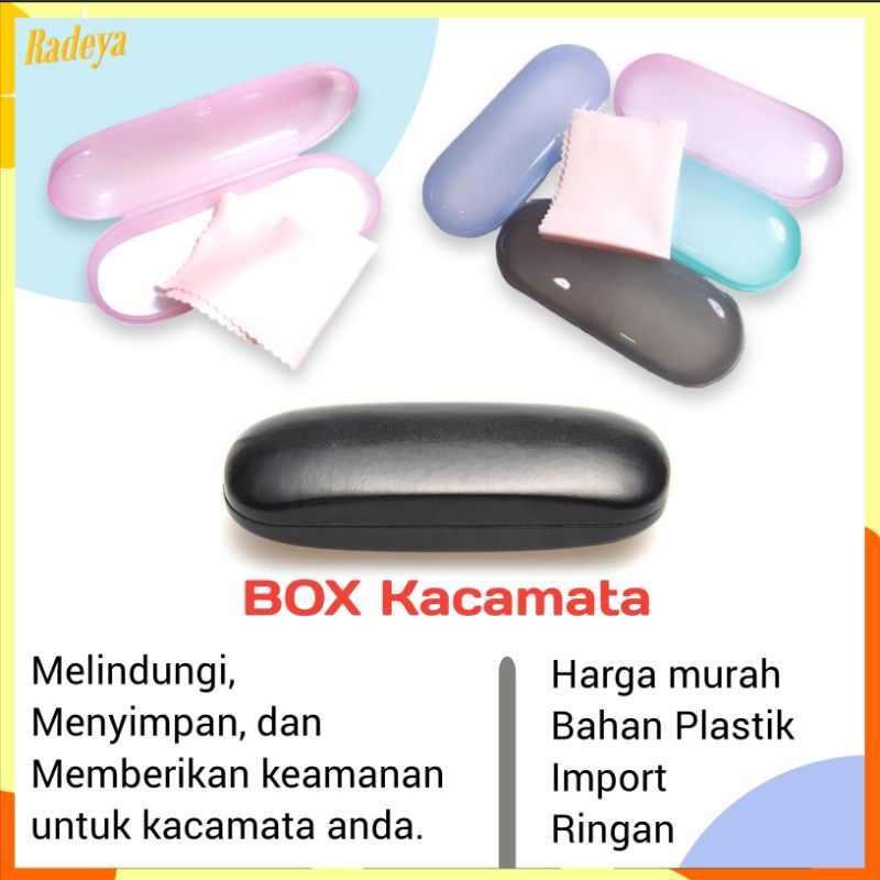 Jual RADEYA Kotak Kacamata Warna Random | Box Kacamata Murah | Tempat ...