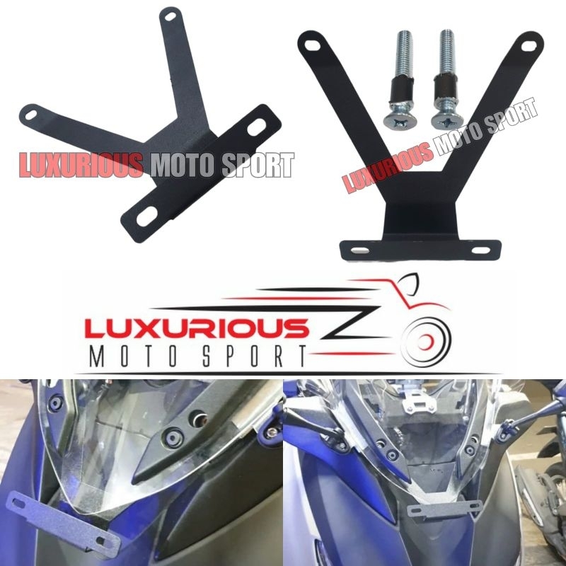 Jual breket plat nomor xmax platnopol dudukan plat nomor di windshield ...