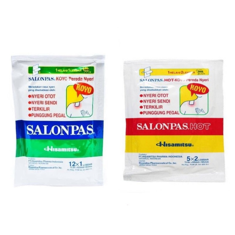 Jual Salonpas Koyo Hijau & Merah (hot) per Sachet / murah | Shopee ...
