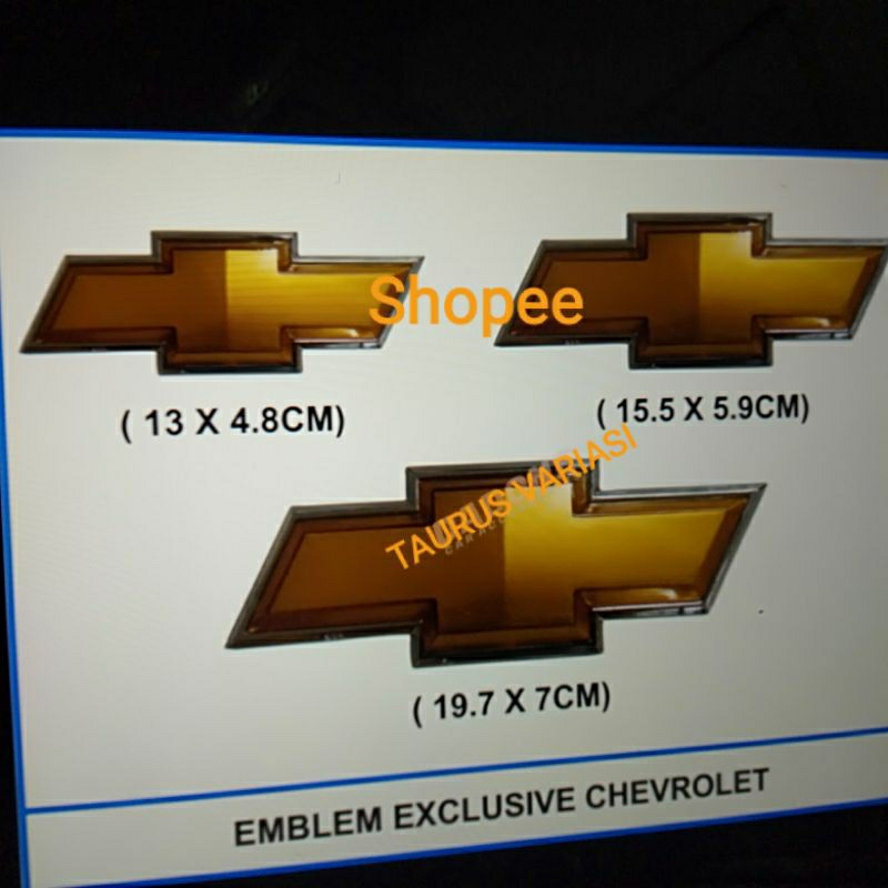 Jual Emblem Stiker Plat Mobil Logo CHEVROLET | Shopee Indonesia