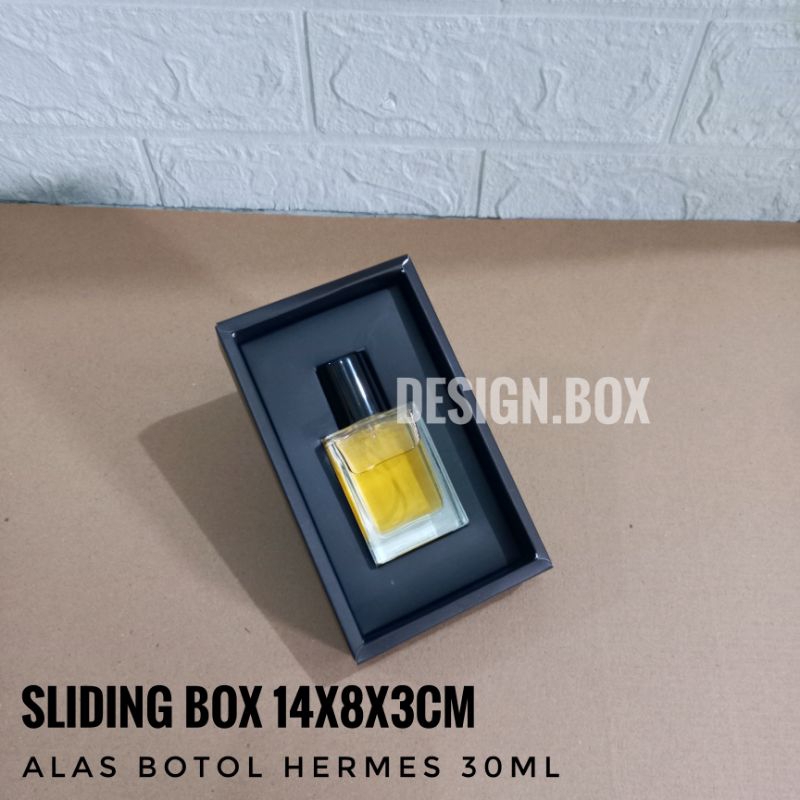 Jual 12PC | BOX PARFUM HITAM POLOS 14X8X3CM | SLIDING BOX 14X8X3CM ...