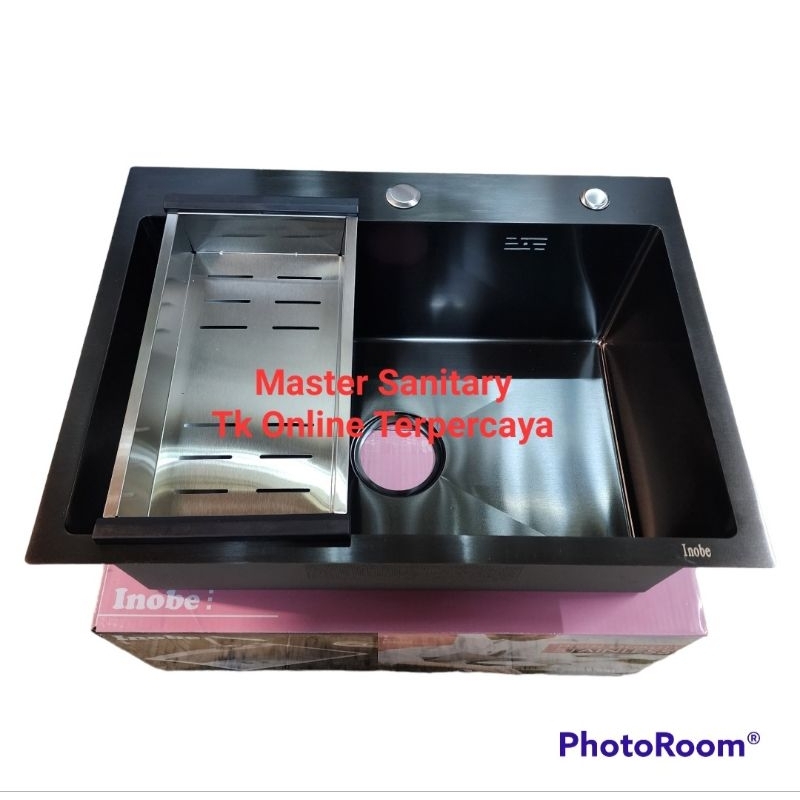 Jual Kitchen Sink Stainless INOBE 6045 HITAM BLACK ORIGINAL /Bak Cuci ...