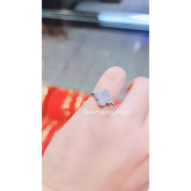 Jual Cincin vancleef 8k mas putih | Shopee Indonesia