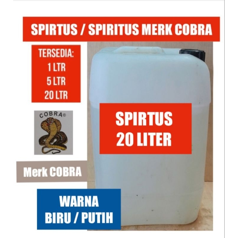 Jual Spiritus 20 liter / Spirtus Biru / Spritus Putih / Spirtus 20 ...